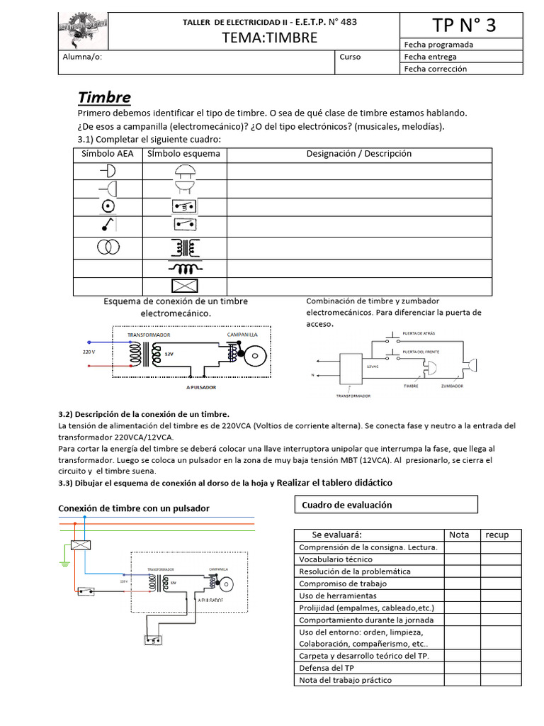 TP3 Timbre 24 | PDF | Transformador | Poder (Física)