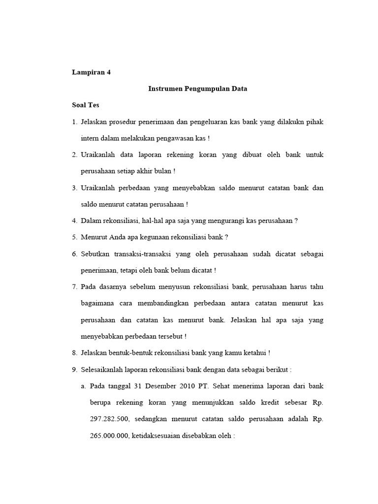 Lap. Test Skripsi | PDF