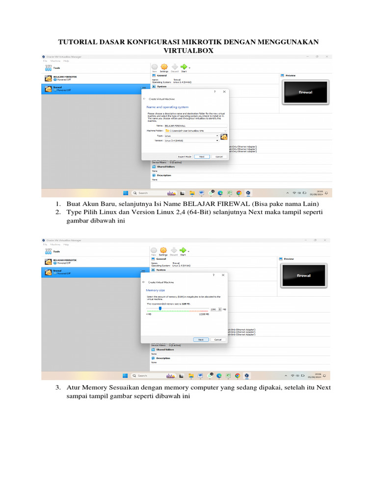 Tutorial Konfigurasi Dasar Mikrotik | PDF