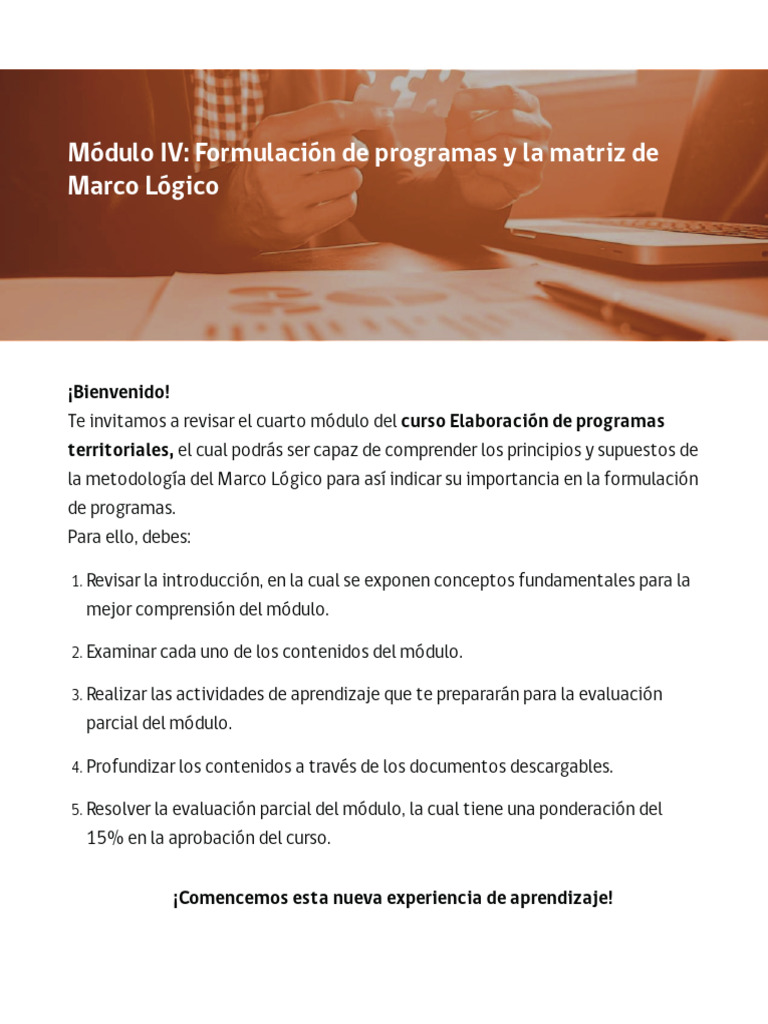 Formulación de Programas con Marco Lógico | PDF | Programa de ...