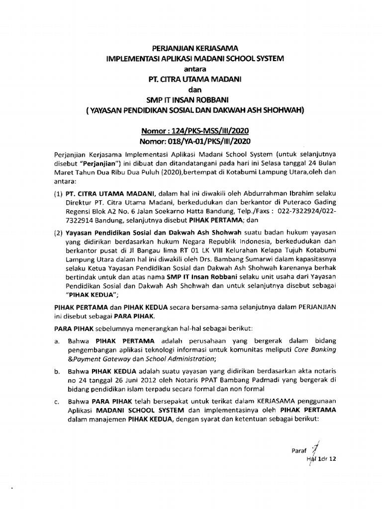 Template Depan Al Gontory Karyawan | PDF