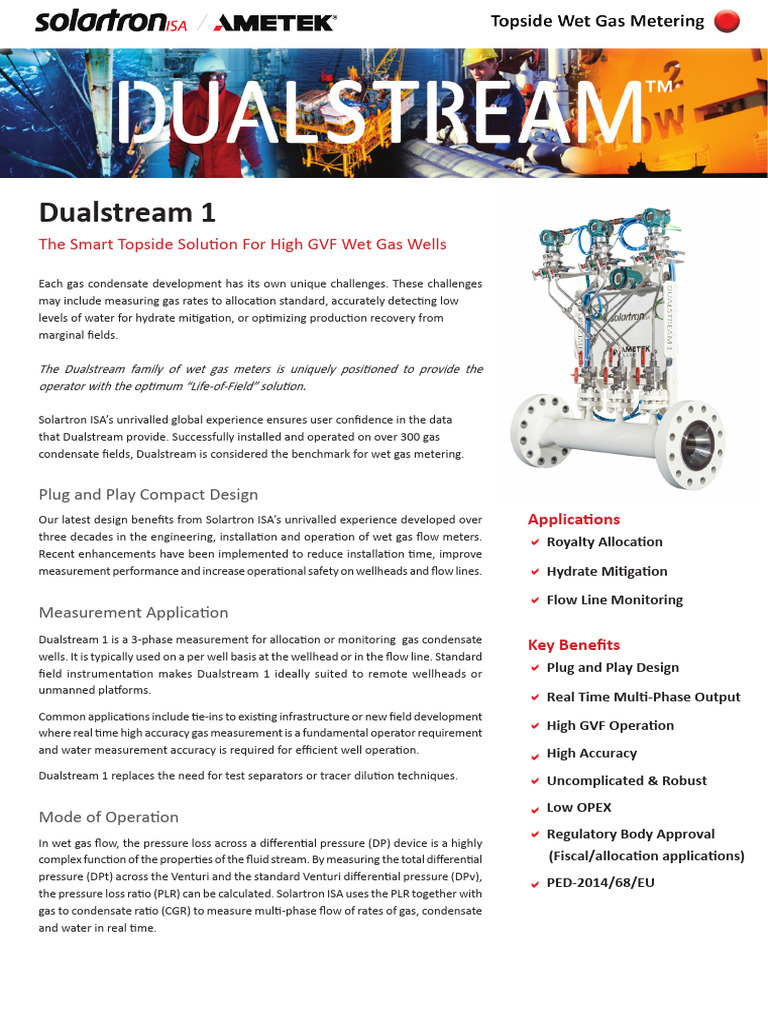 Dualstream 1 Catalogue | PDF | Flow Measurement | Pressure Measurement
