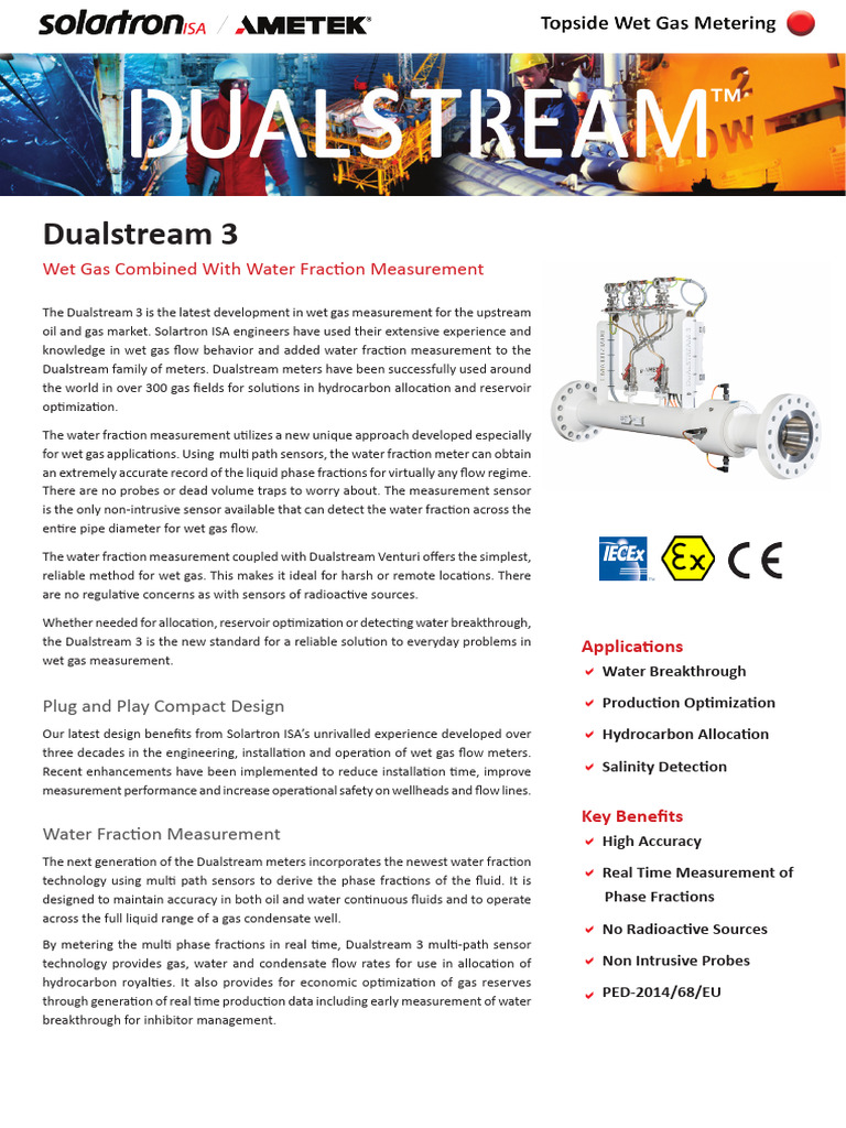 Dualstream 3: Advanced Wet Gas Meter | PDF | Flow Measurement ...