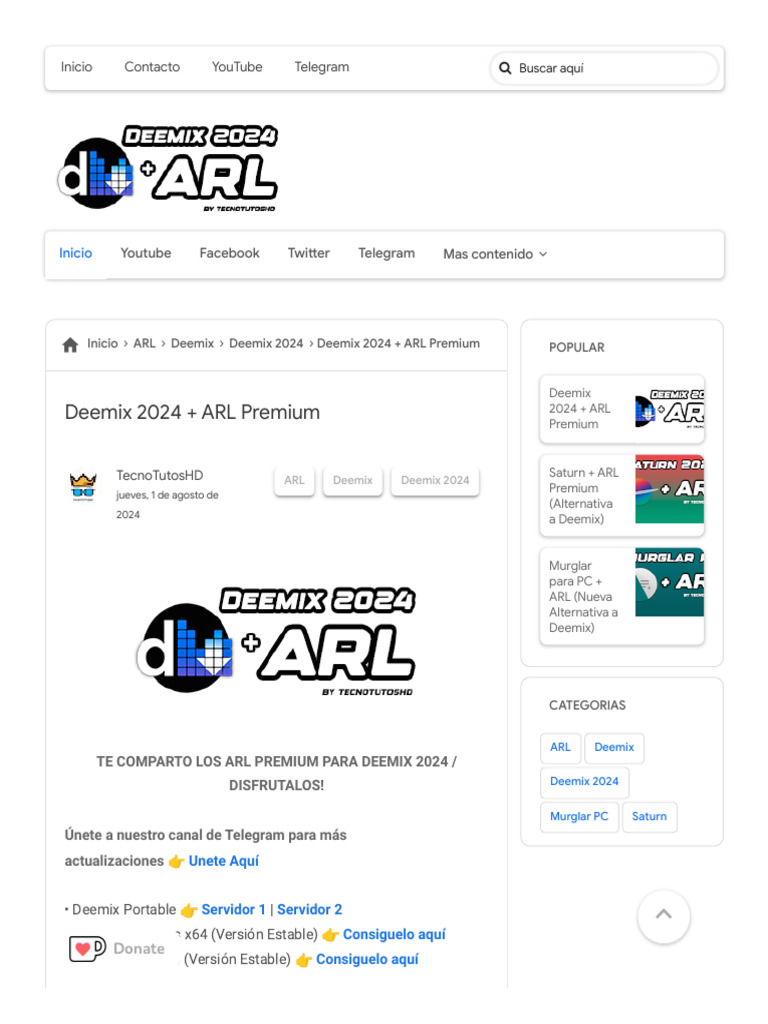 Deemix 2024 + ARL Premium - ARL Deemix 2024 | PDF | Software | Informática