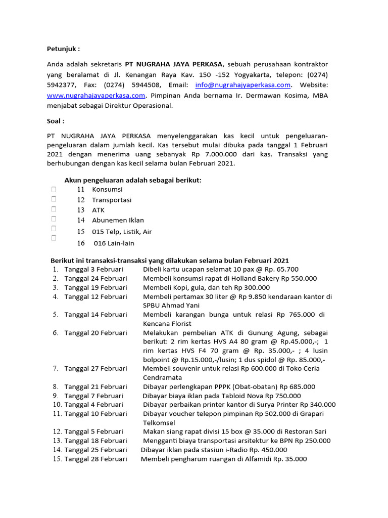 Contoh Dokumen | PDF