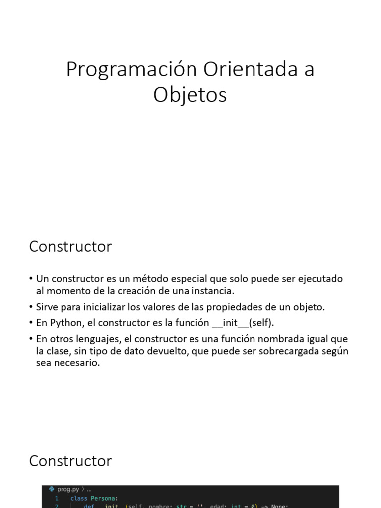 Fundamentos de Programación Orientada a Objetos | PDF | Objeto (informática) | Programación