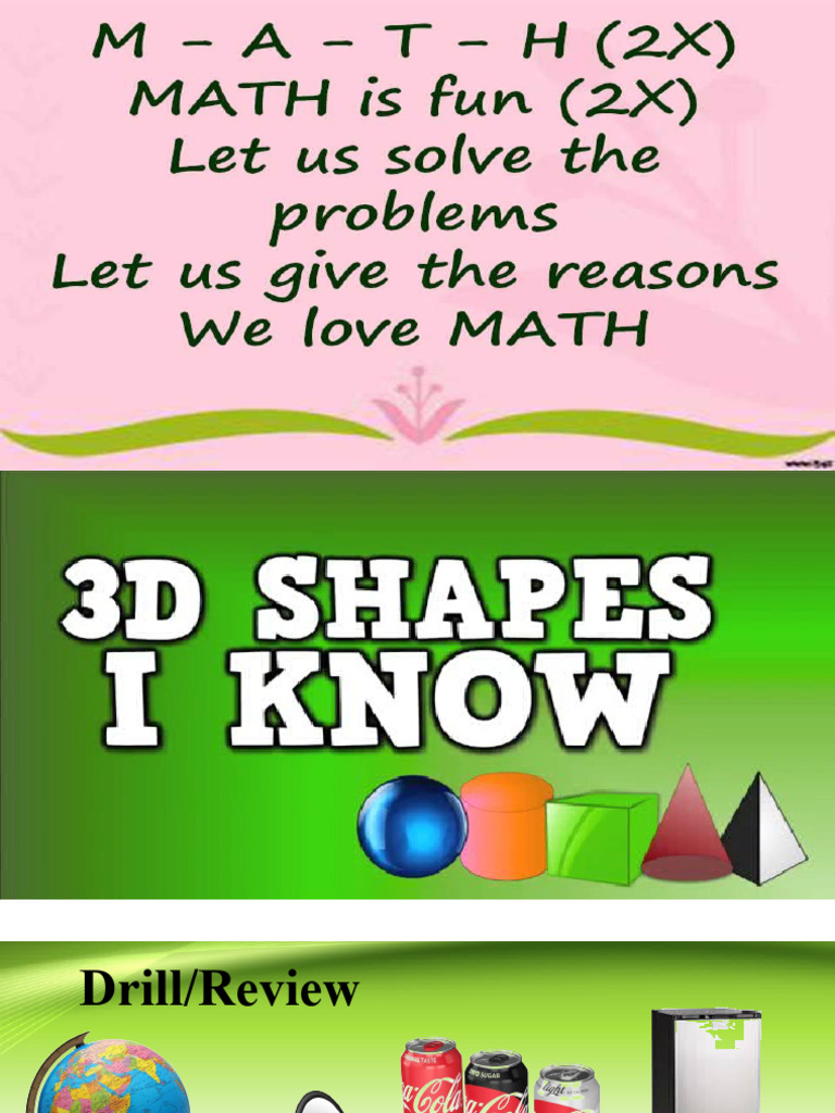 Visualizing and Describing Solid Figures (Autosaved) | PDF | Shape | Sphere