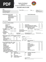 Individual PFT Clearance Card | PDF | Medicine | Clinical Medicine