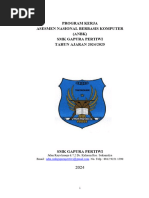 Program Kerja Anbk 2024-2025 | PDF