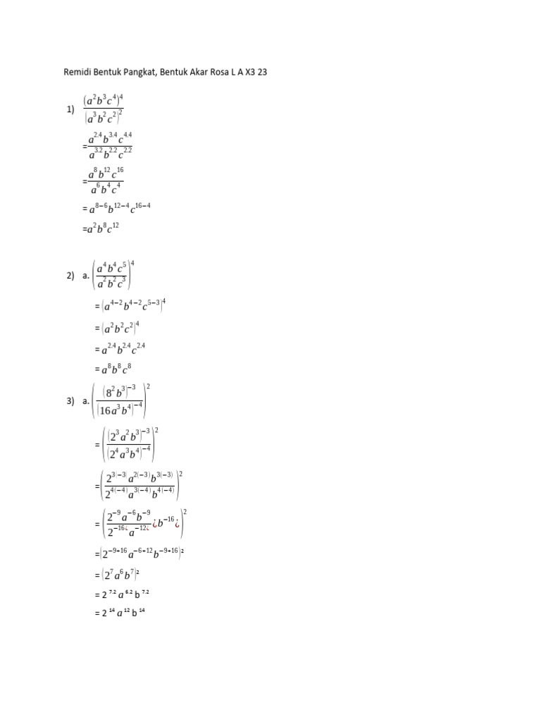 2011 2012 X3 Remidi Bab 1. Rosa L.A | PDF