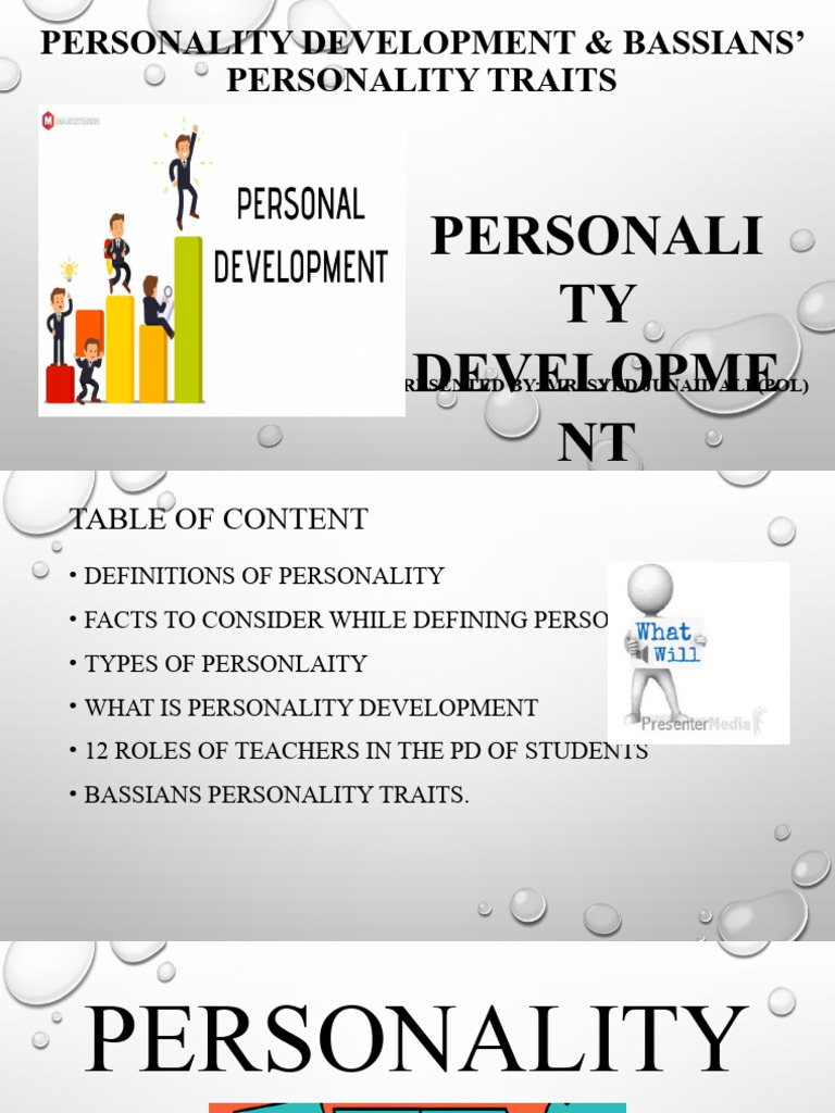 Personality Development | PDF | Teachers | Disciplines