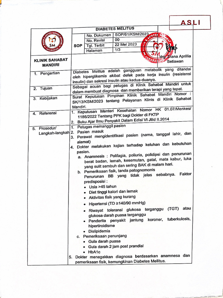 Sop DM | PDF