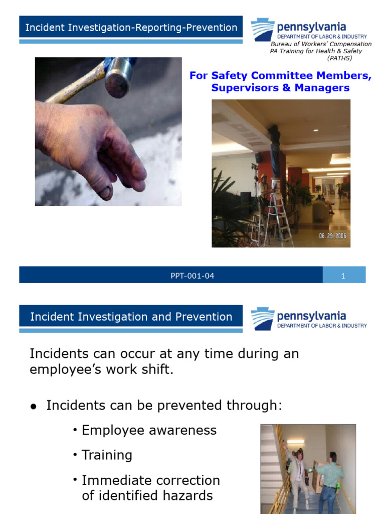Incident Investigation and Prevention Guide | PDF | Safety | Personal ...