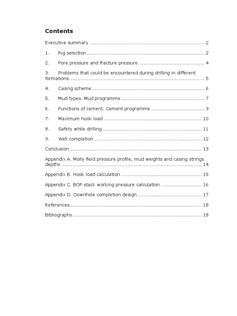 Complete Well Design | PDF | Casing (Borehole) | Blowout (Well Drilling)