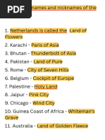 Country Nicknames Around the World | PDF | Social Science | Science ...