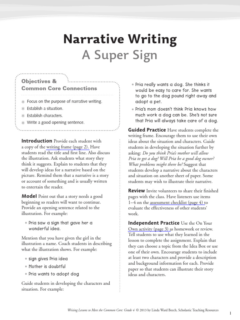 5th grade - narrative writing | PDF | Human Communication