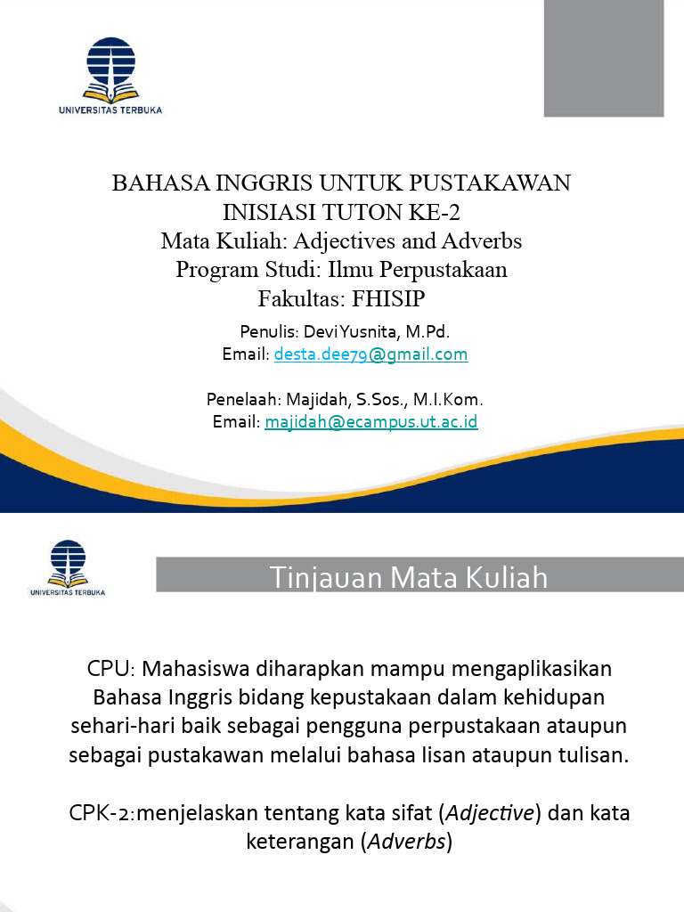 UT Materi Konsep Esensial | PDF | Adverb | Adjective