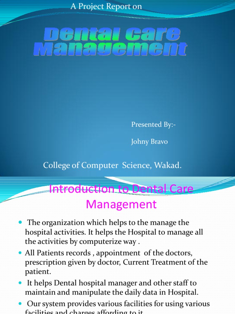 An Introduction to a Dental Care Management System Using C# and .NET ...