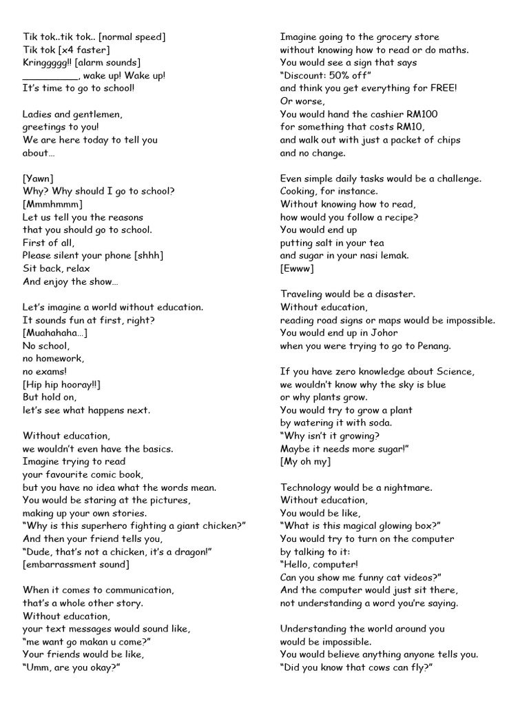 Choral Script 2024 | PDF