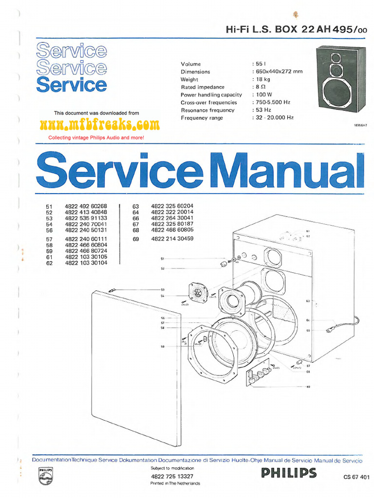 Philips 22ah495 Hifi Box SM | PDF