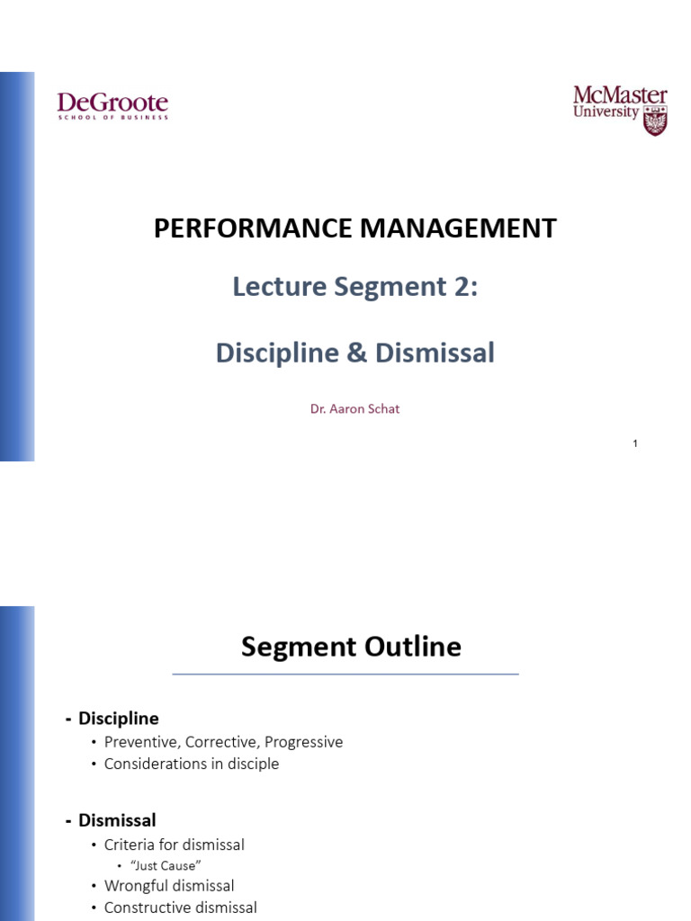 Unit 7 Performance Management - Segment 2 | PDF | Disciplines | Employment
