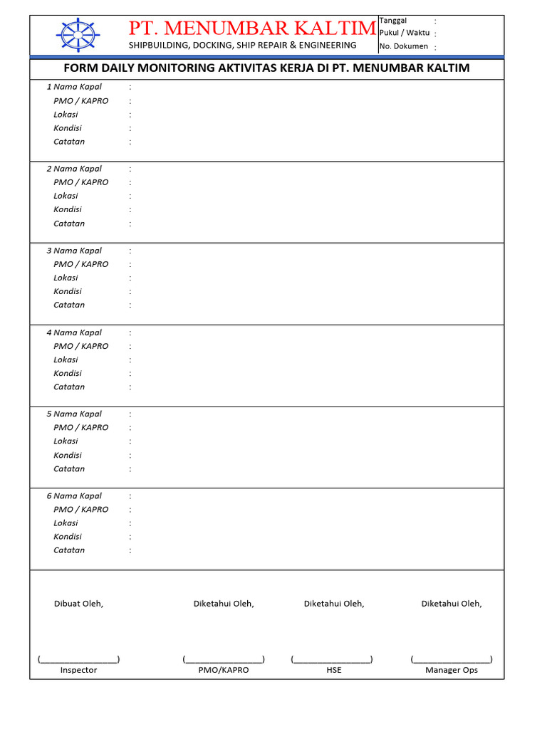 Form permohonan izin kerja | PDF