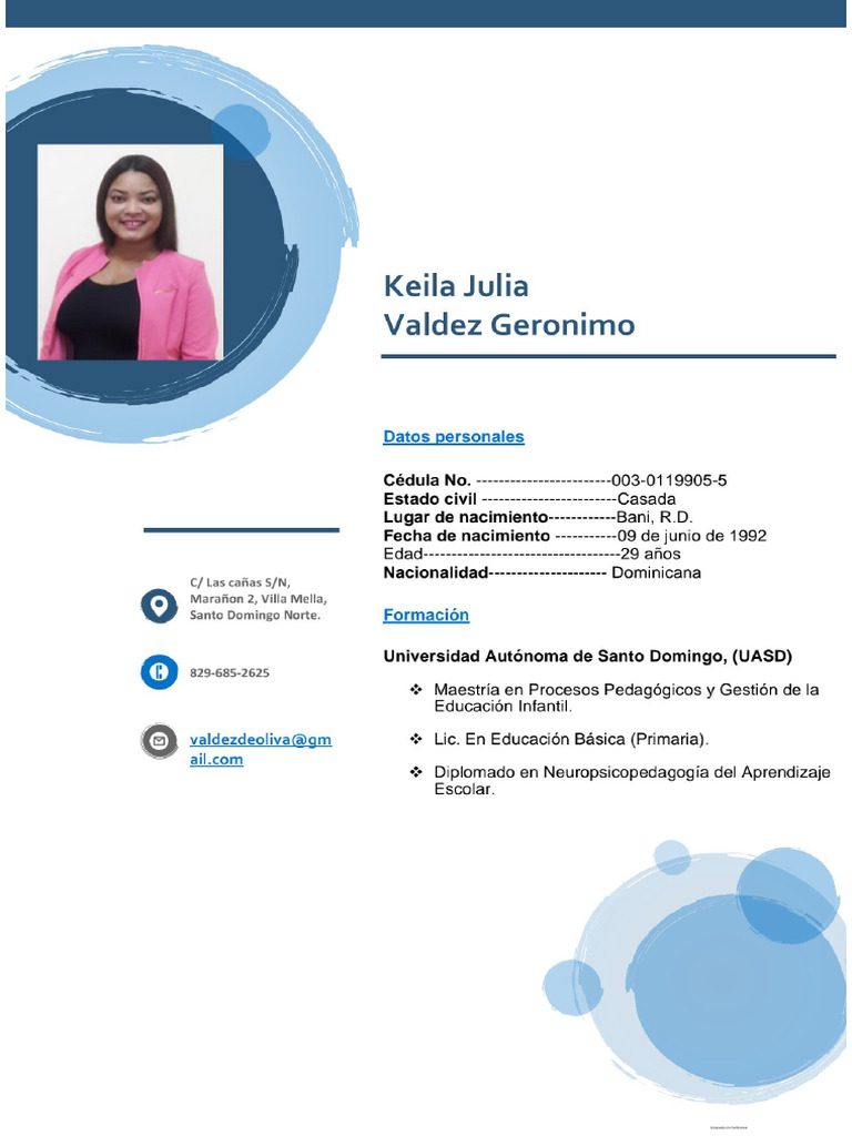 Curriculo y Documentos Keila Julia | PDF