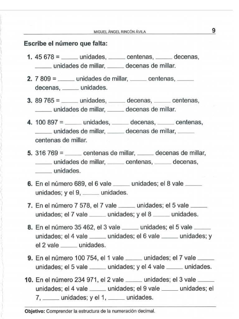 Cuaderno Gader Aritmetica 4º | PDF