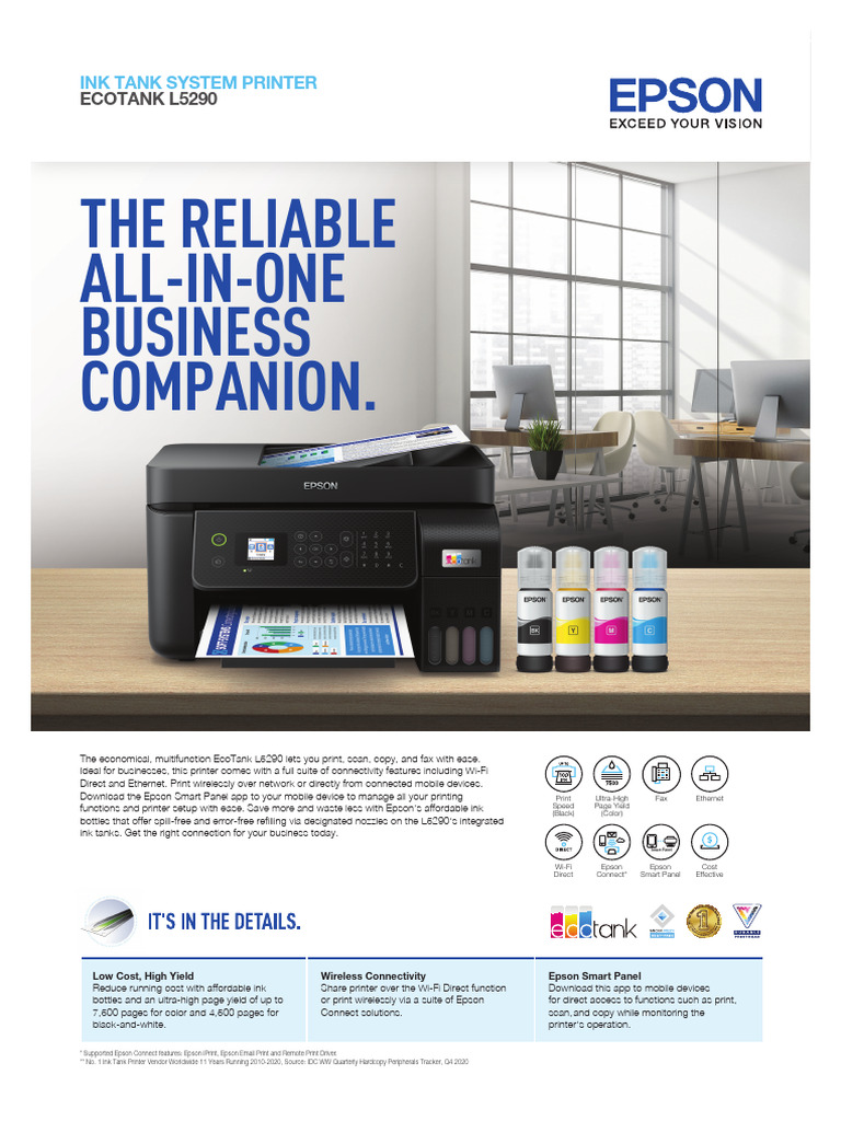 Business Ink Tank Printer Guide | PDF | Printer (Computing) | Image Scanner