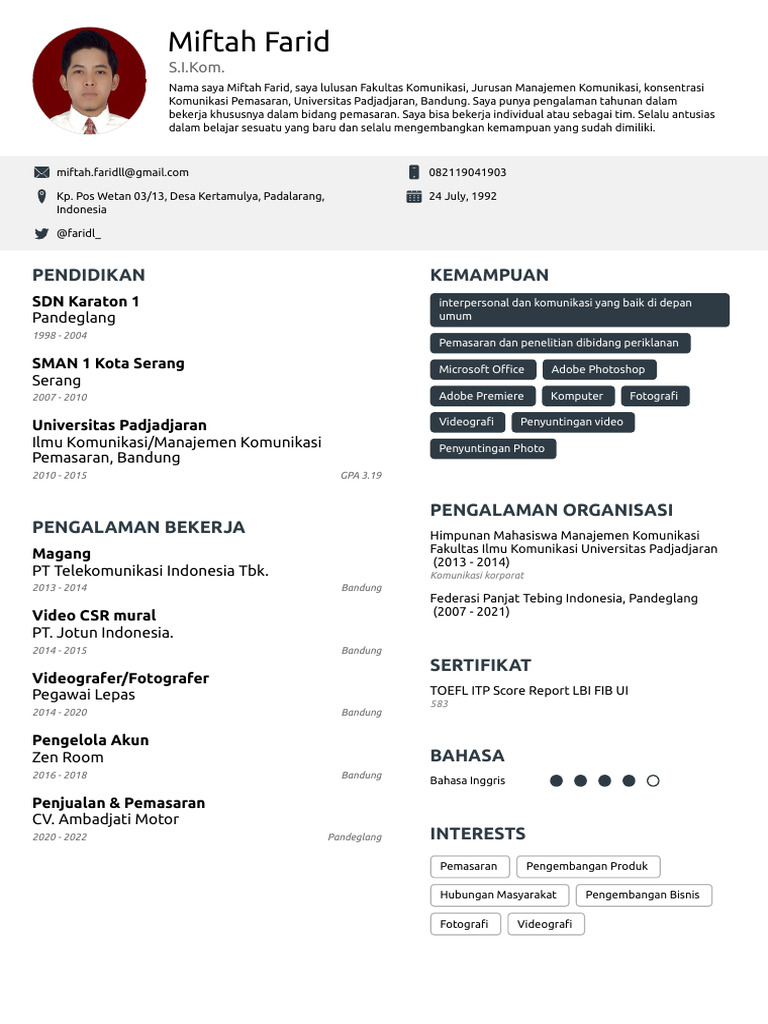 Miftah Farid - Eka HF | PDF