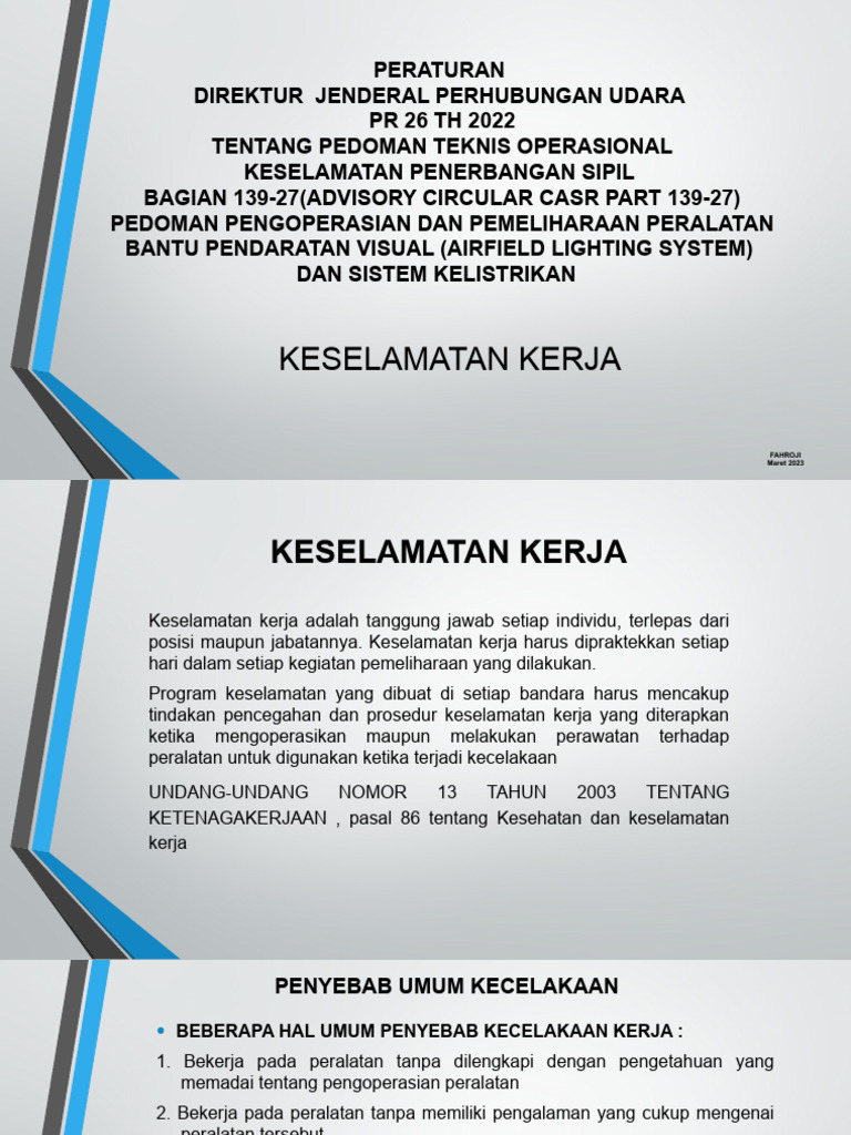 Keselamatan Kerja Pr 26 Tahun 2022 | PDF