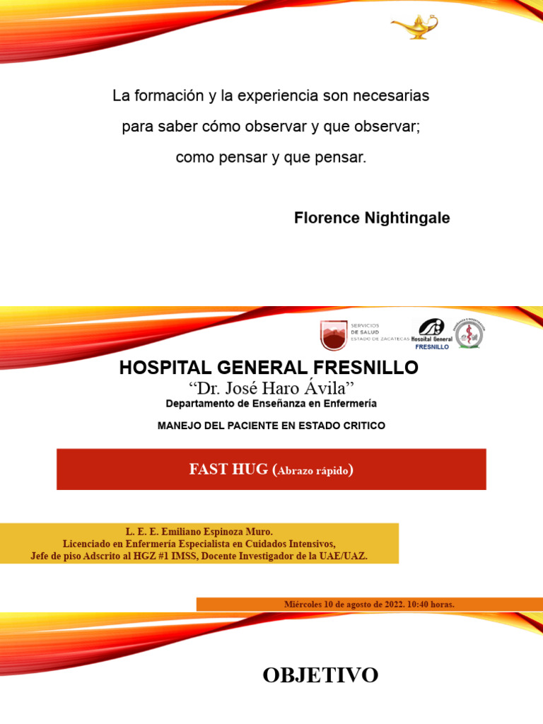 Protocolo FAST HUG en Cuidados Críticos | PDF | Medicina CLINICA ...