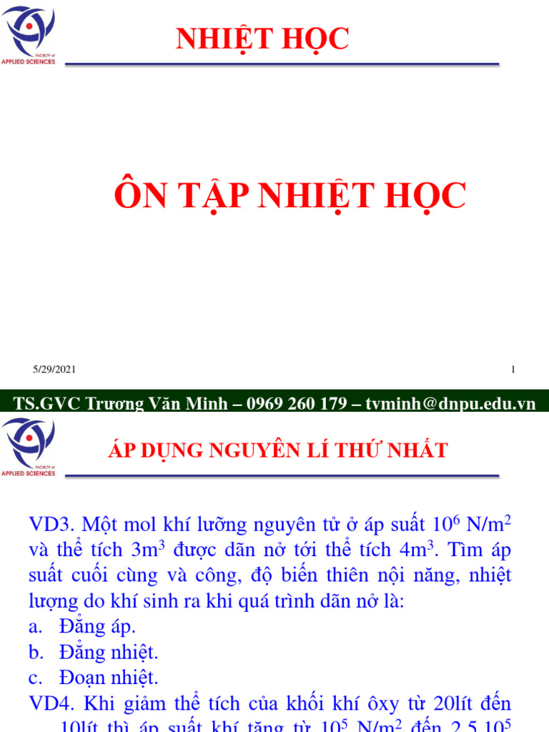 Vat Ly 1 On Tap Nhiet Hoc | PDF