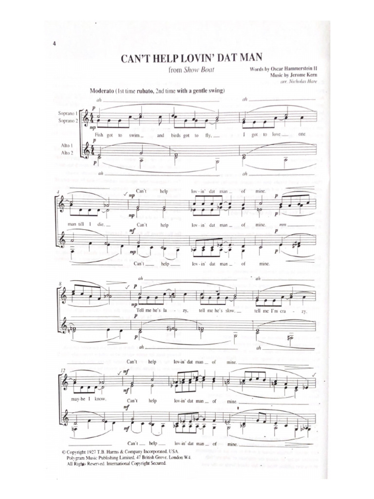 Cant Help Lovin' Dat Man | PDF