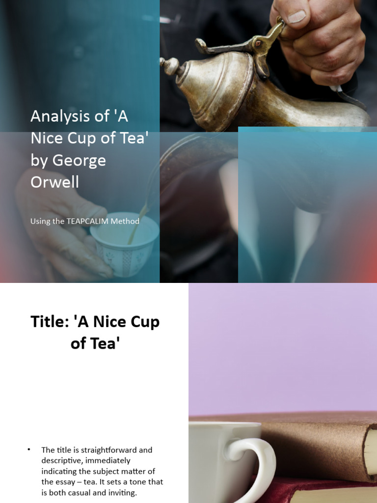 Analysis_of_A_Nice_Cup_of_Tea_by_George_Orwell_Full_Text | PDF | Essays ...