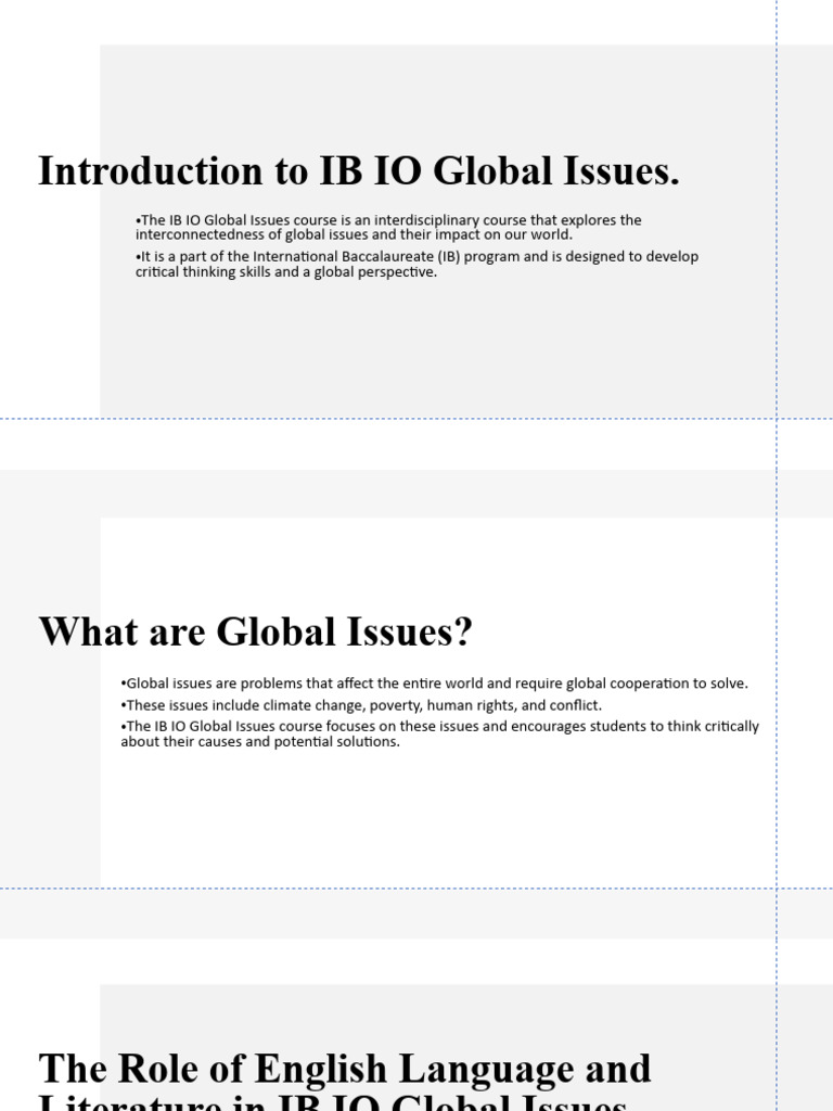 IO Global Issues Examples | PDF | Privacy | Critical Thinking