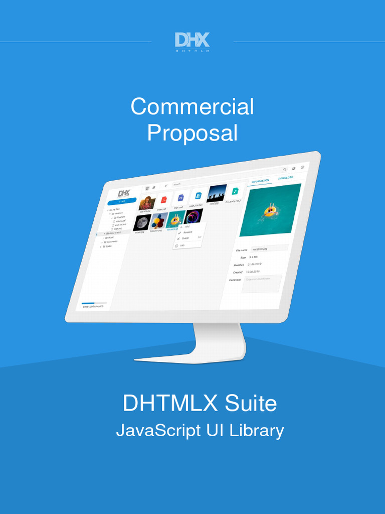 Commercial Proposal of DHTMLX Suite 2022 | PDF | Java Script | Window (Computing)