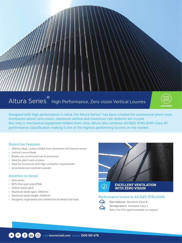 Altura Fact Sheet. V2web | PDF | Mechanical Engineering