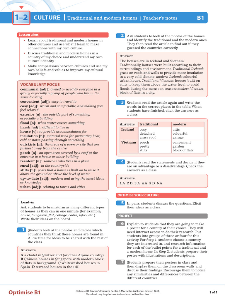 OPT B1 Culture Units1-2 TN | PDF