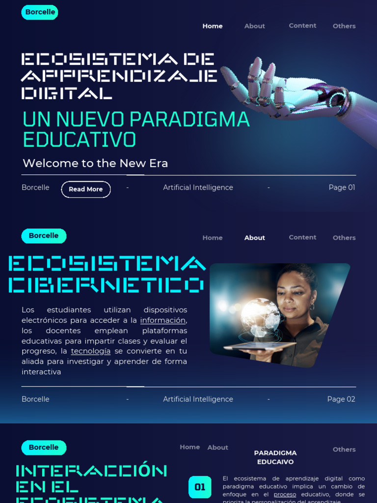 Dark Blue Futuristic Artificial Intelligence Presentation 1 | PDF ...