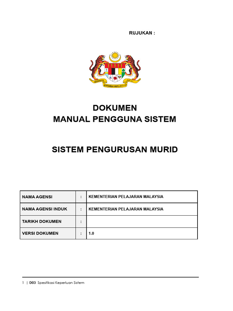 Manual - Pengguna - Sistem - Pengurusan - Murid | PDF
