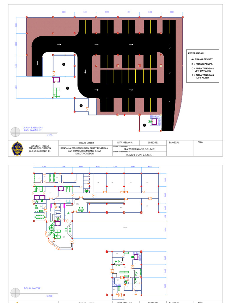 DENAH BASEMENT - Merged | PDF