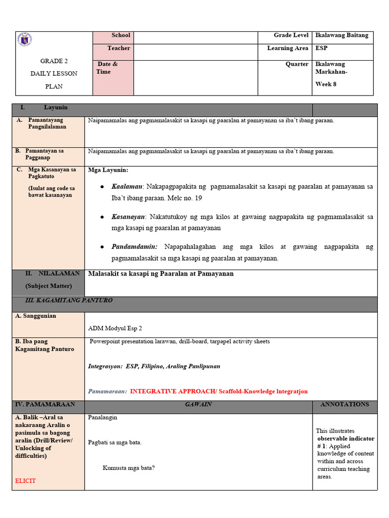 Cot Esp 2 Q2 W8 | PDF