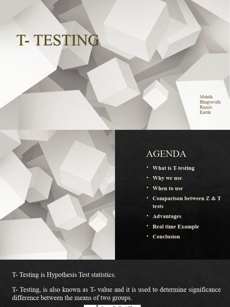 Comprehensive Guide to T-Testing | PDF | Student's T Test | Tests