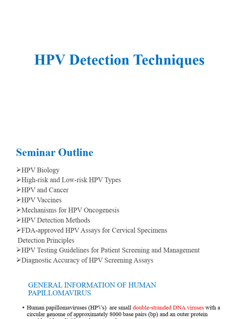 HPV Detection Techniques | PDF
