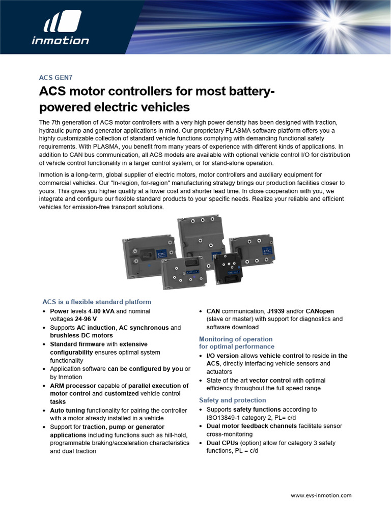 ACS GEN7 Datasheet - en | PDF | Electric Motor | Alternating Current