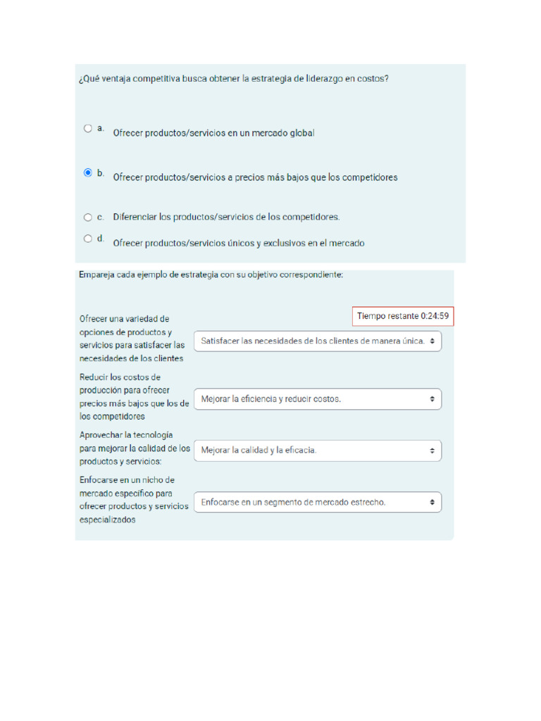 Estrategia y Planeacion Cuestionario Final | PDF