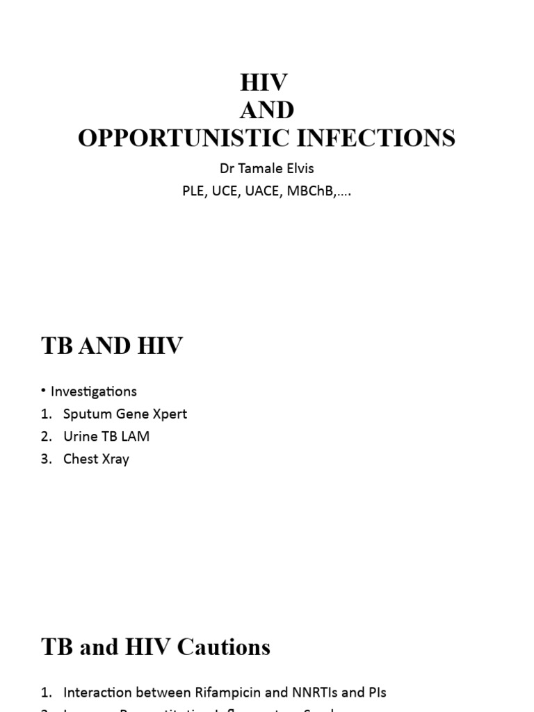 HIV and Opportunistic Infections Guide | PDF | Hepatitis B | Hepatitis