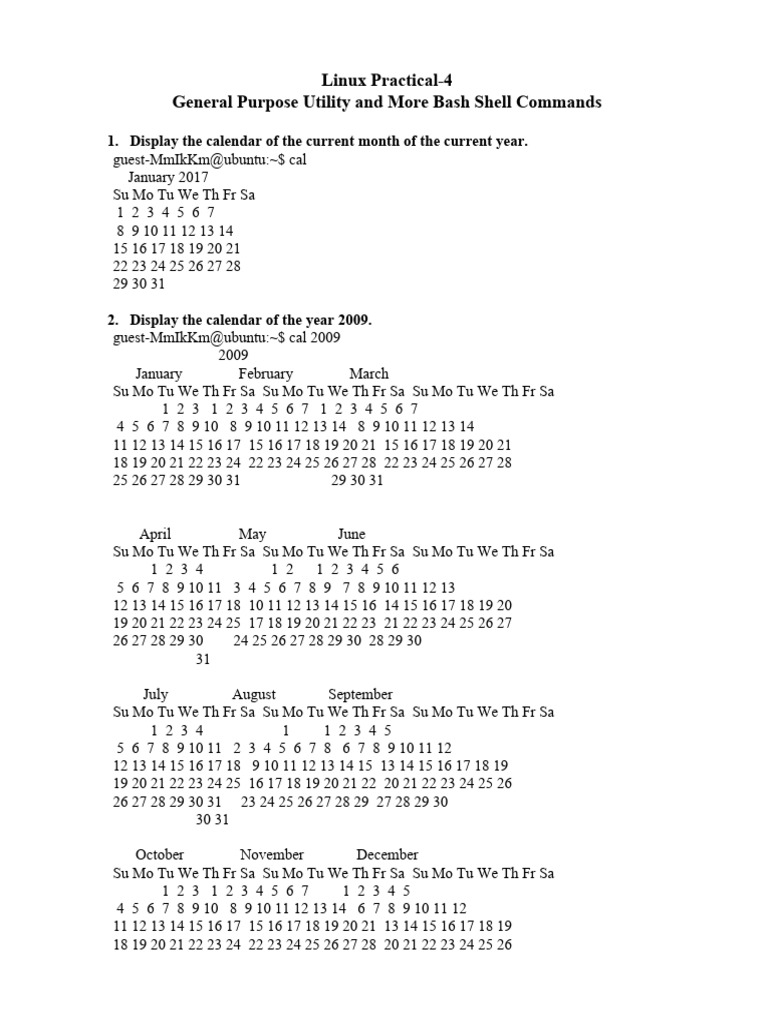 Prac 4 Linux | PDF | Computer File | Text File
