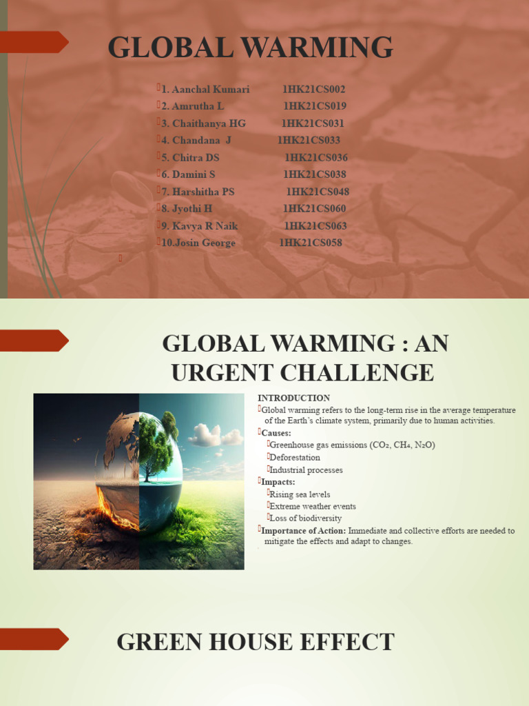 Global Warming | PDF | Climate Change | Greenhouse Gas